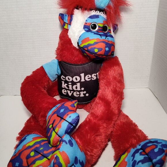 Toys | Kipp Brothers Mohawk Monkey Plush Coolest Kid Ever 24 Red And ...